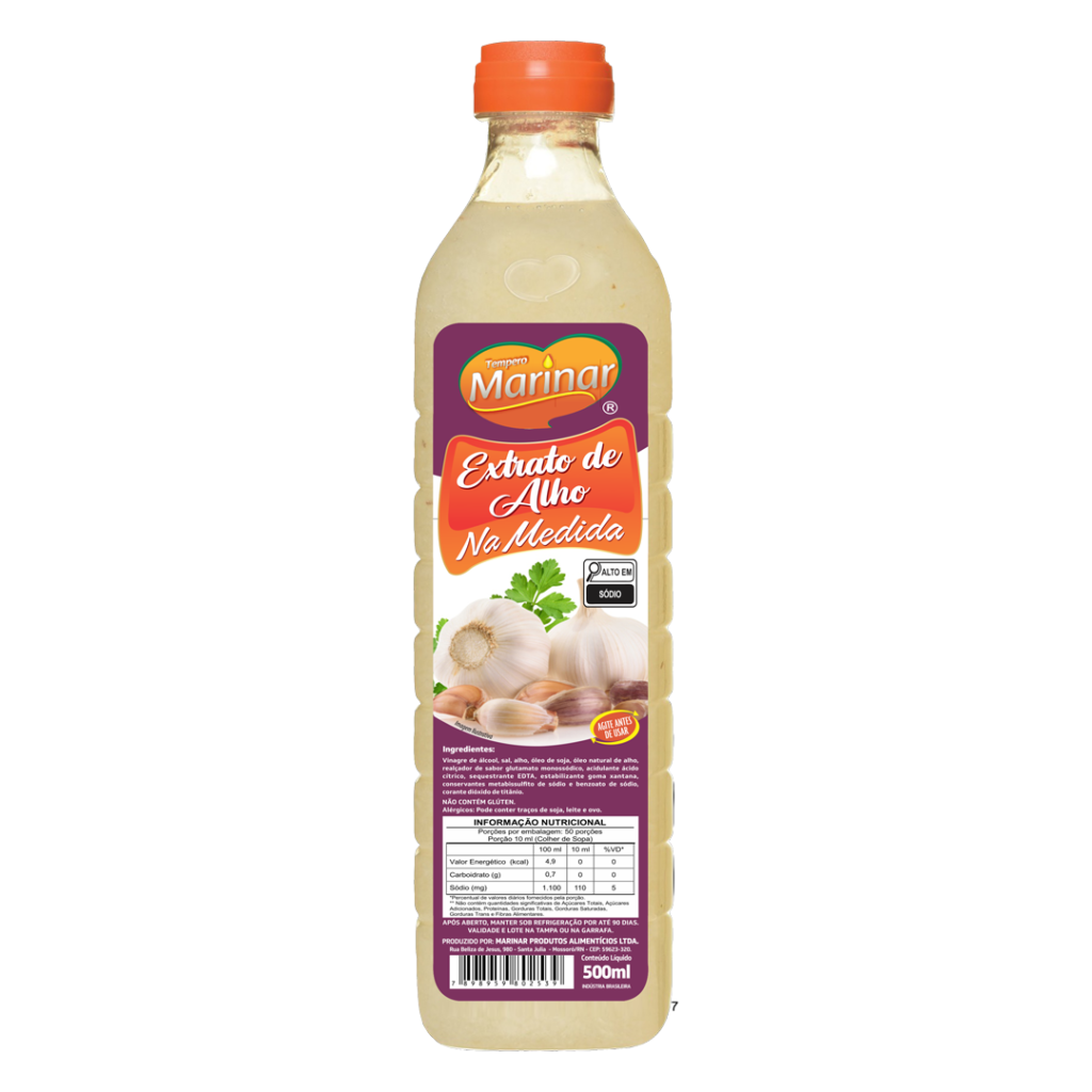 Extrato de Alho Na Medida 500ml – Tempero Marinar